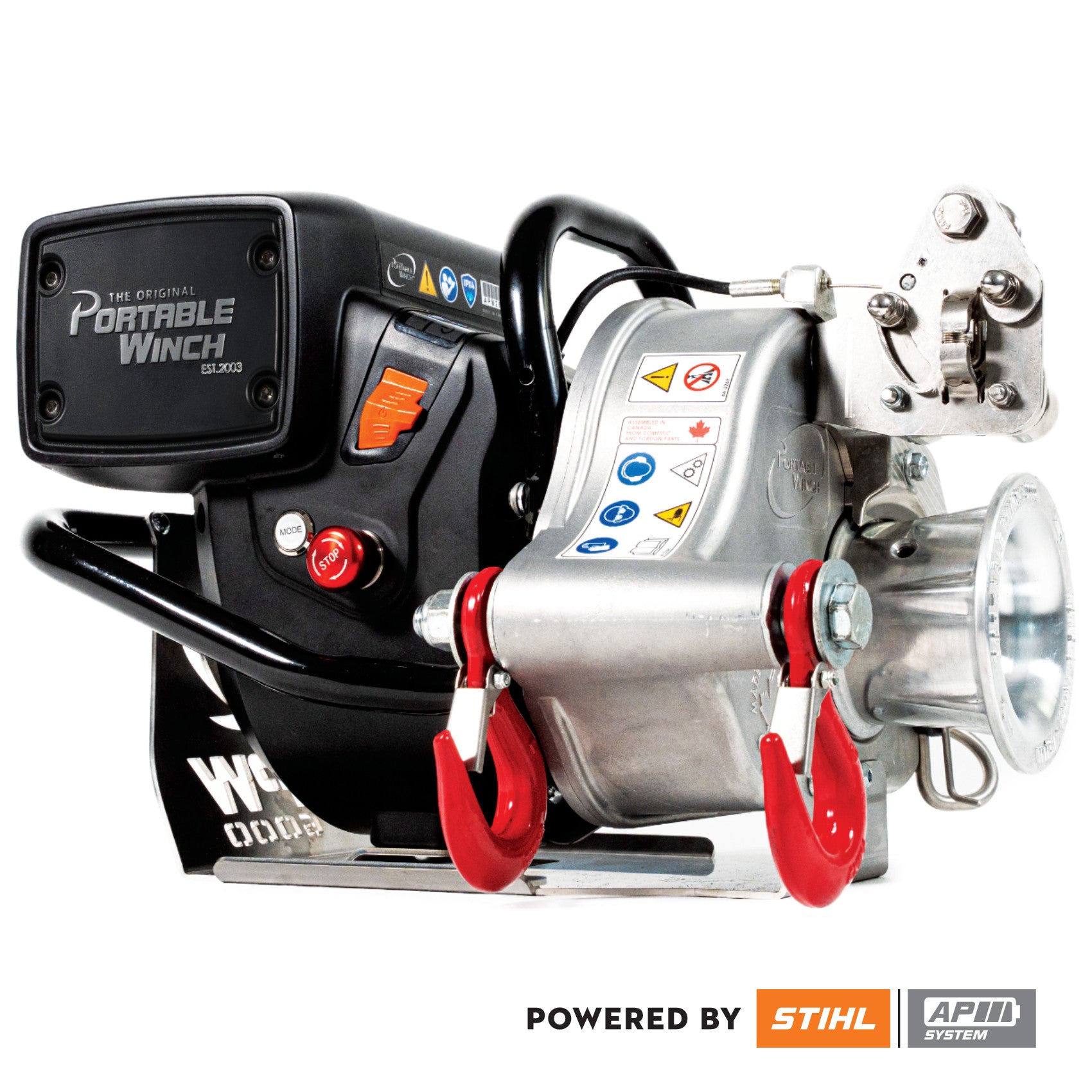APW6000 1500 kg battery-powered winch – Portable Winch CA