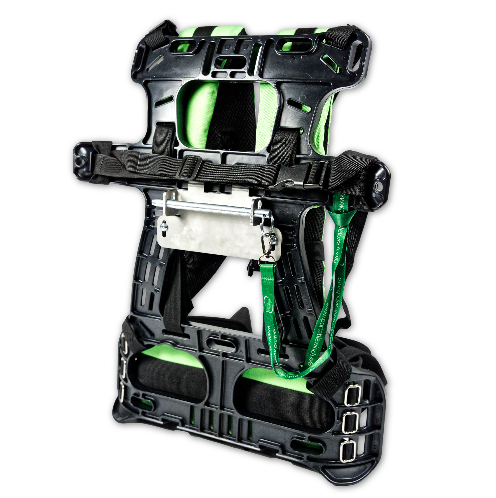 Molded pack frame for winches – Portable Winch CA