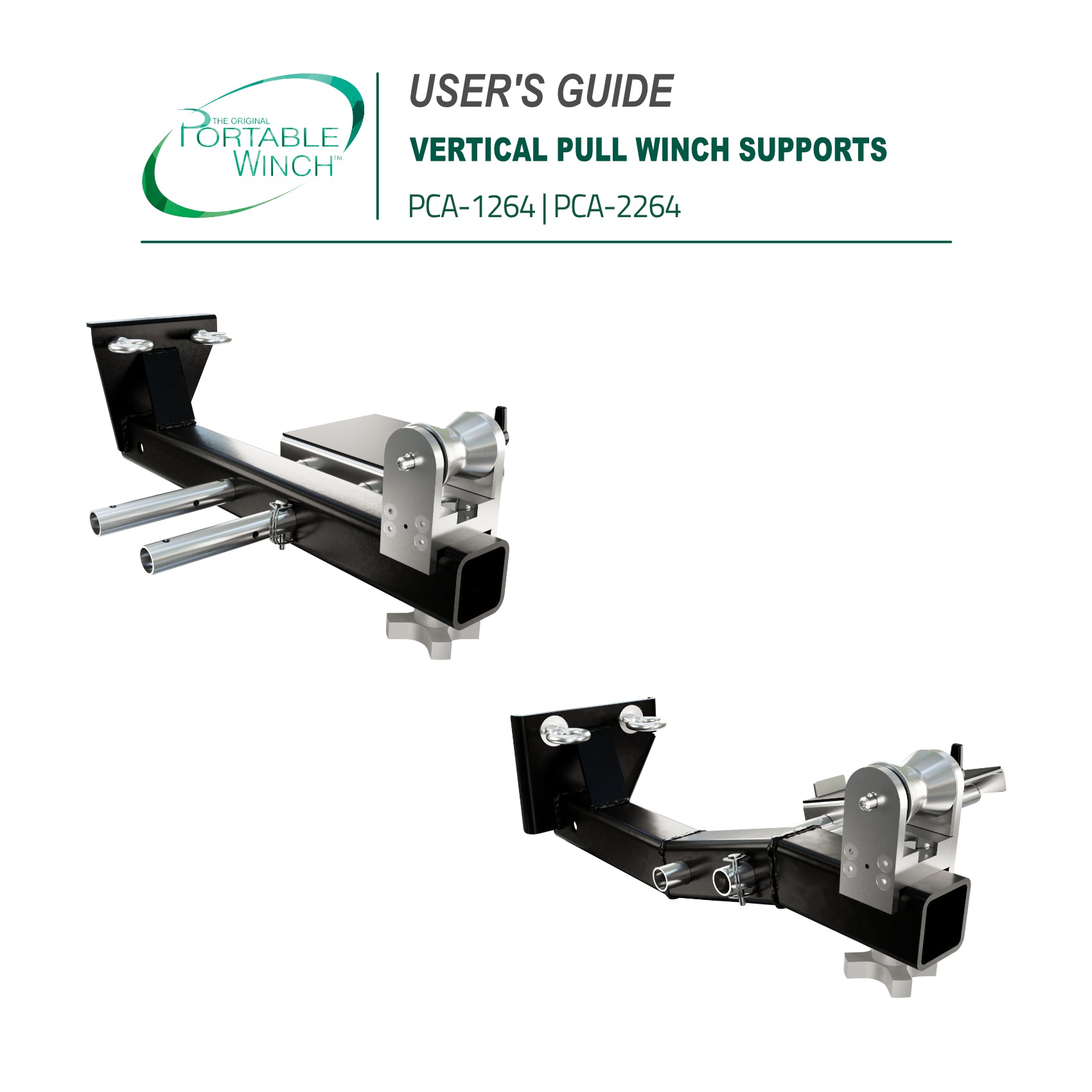 VERTICAL PULL WINCH SUPPORTS - INSTRUCTIONS – Portable Winch CA